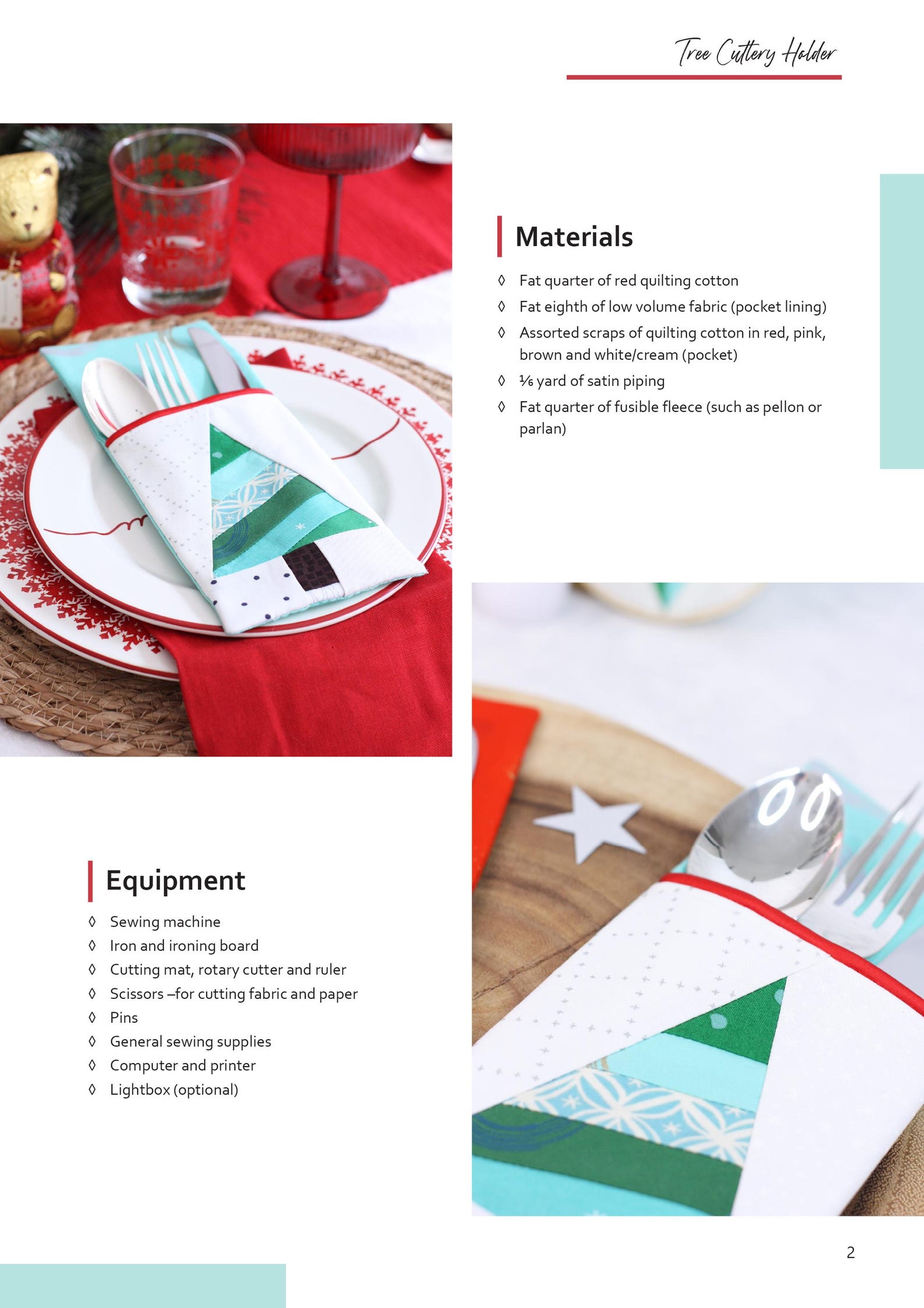 Tree Cutlery Holder PDF Sewing Pattern (2 Styles), Tree Flatware Pouch ...