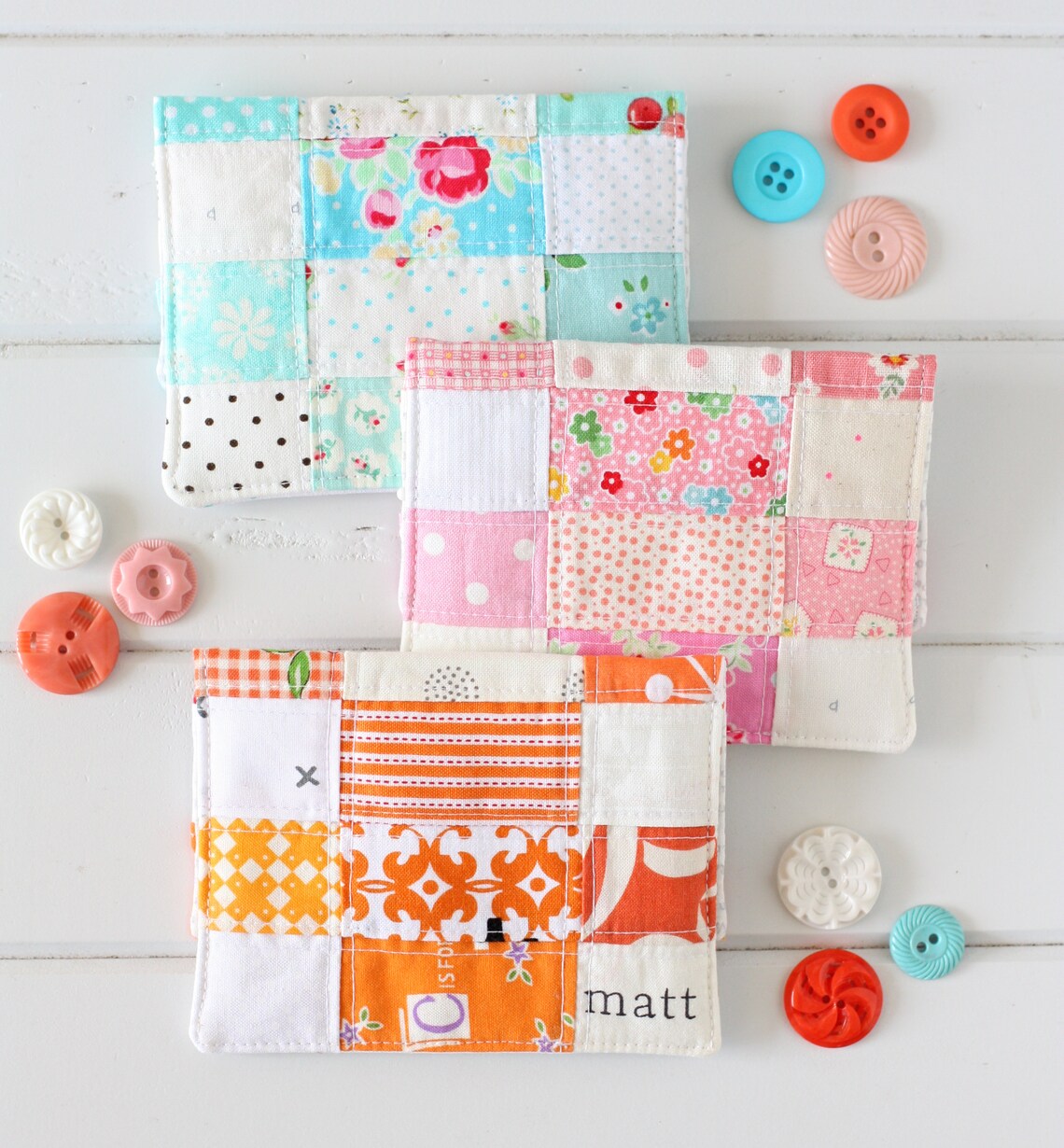 Patchwork Pocket Pouch PDF Sewing Pattern - Etsy