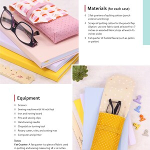Glimmer Glasses Pouch PDF Sewing Pattern, Eyeglasses Case, Spectacles ...