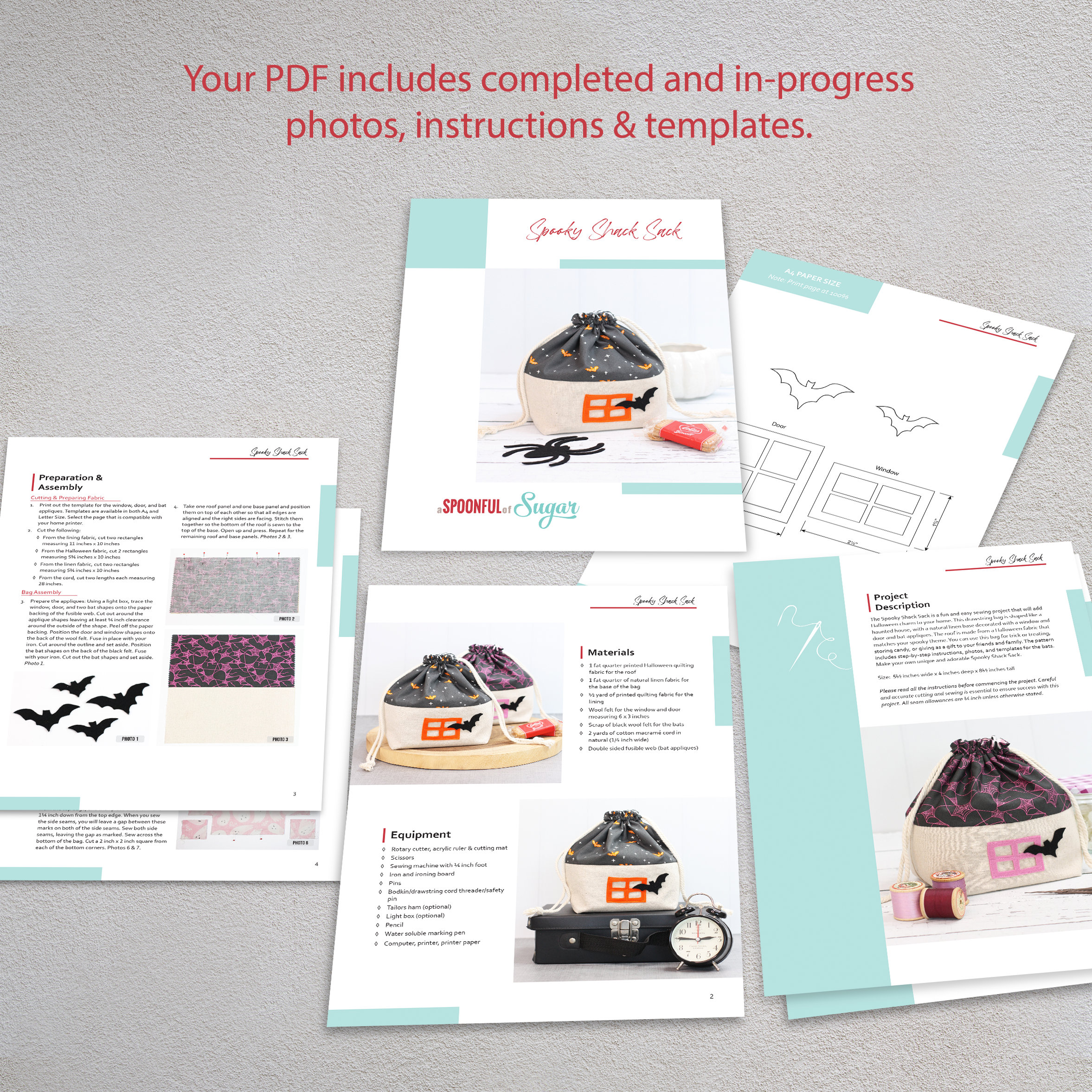 Spooky Shack Sack PDF Sewing Pattern - Etsy