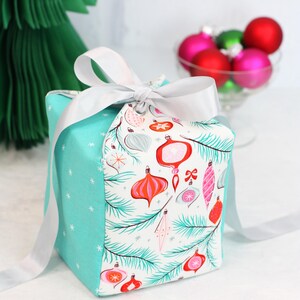 Ribbon Gift Box PDF Sewing Pattern, Fabric Gift Box, Handmade Fabric ...