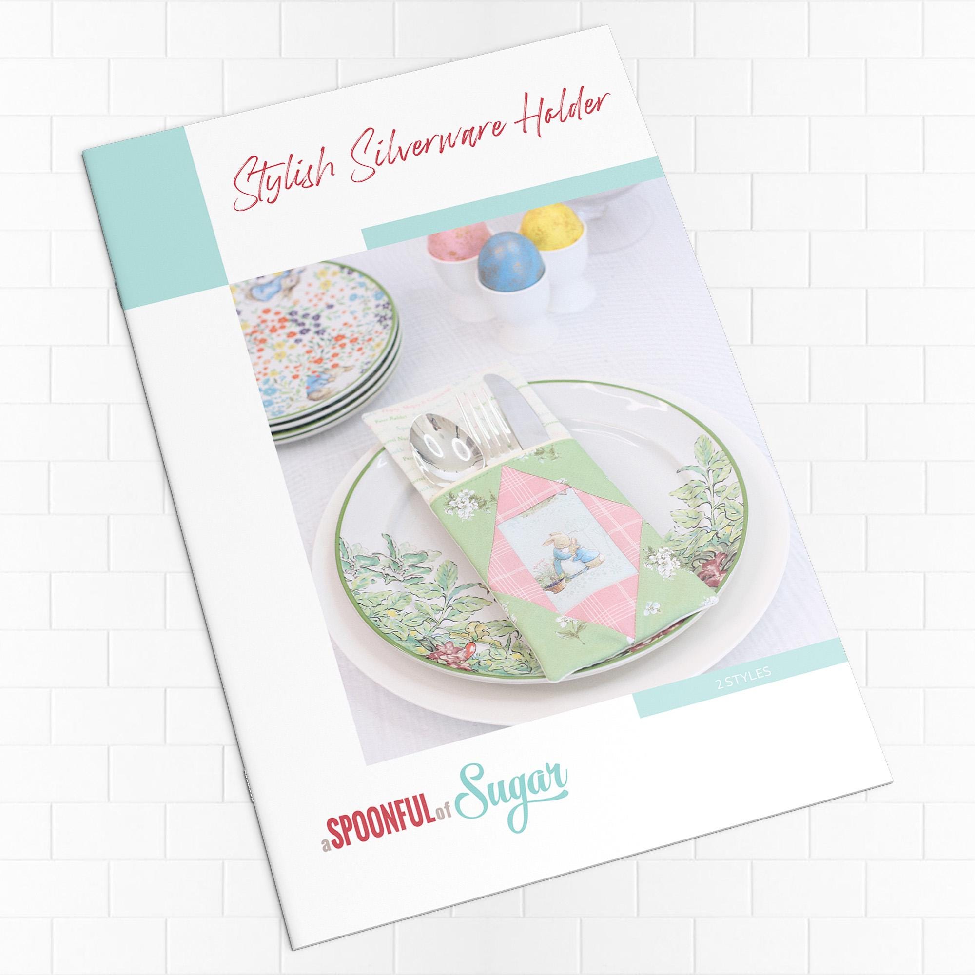 Stylish Silverware Holder PDF Sewing Pattern (2 Styles), Patchwork ...