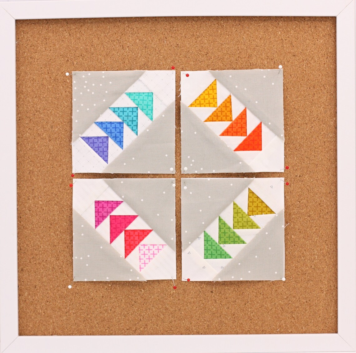 Flying Geese Foundation Paper Piecing Quilt Block PDF Pattern, FPP 5 ...