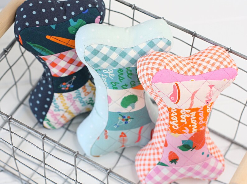 Patchwork Dog Bone Toy PDF Sewing Pattern - Etsy