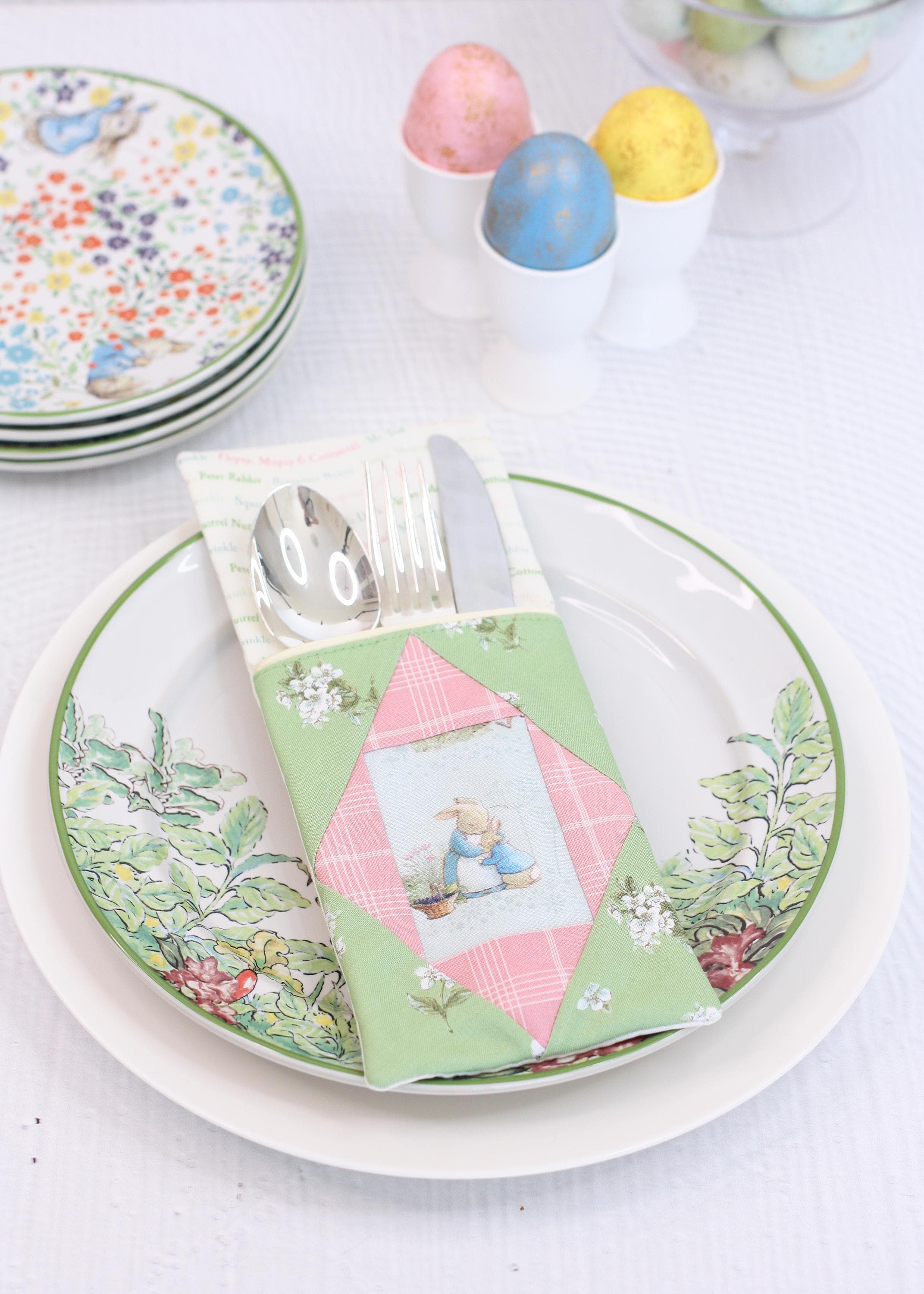 Stylish Silverware Holder PDF Sewing Pattern (2 Styles), Patchwork ...