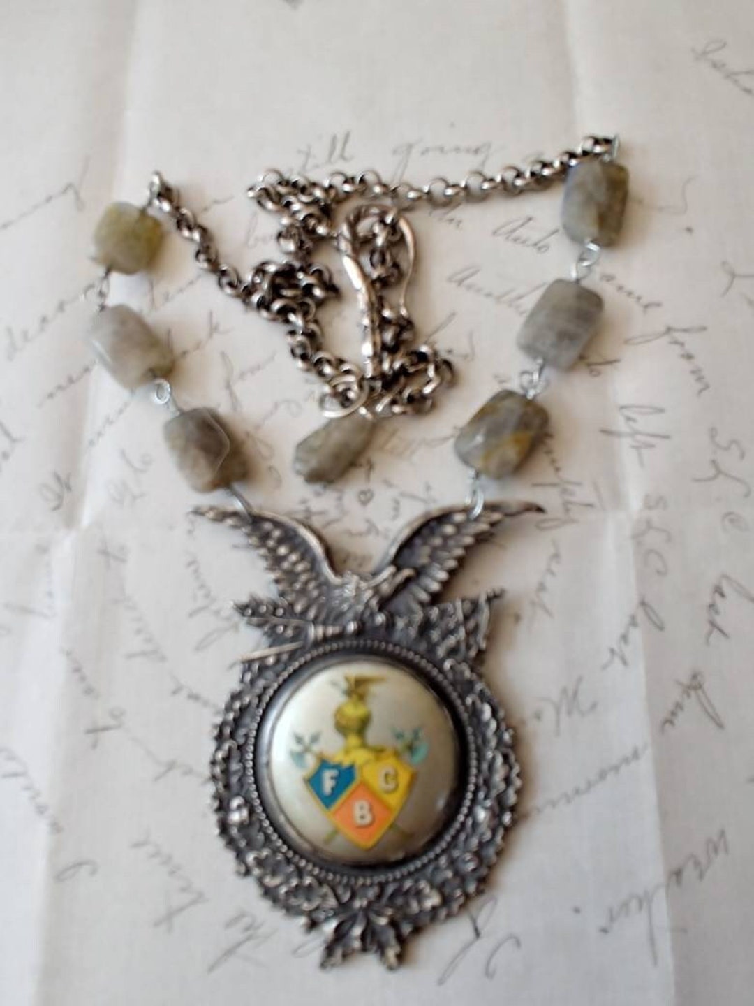 KNIGHTS of PYTHIUS Vintage Assemblage Antique Patriotic USA Necklace - Etsy