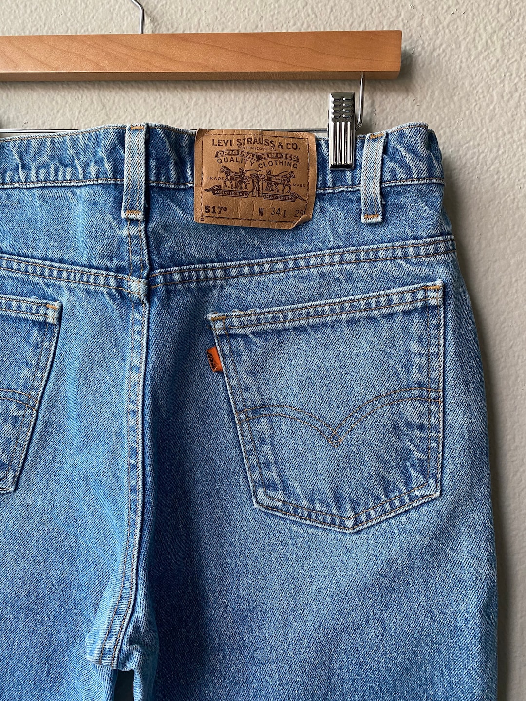 Orange Tab Levi's - Etsy