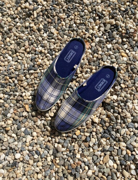 Plaid Canvas Slides - Gem