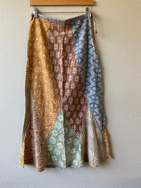 Patchwork long skirt - Gem