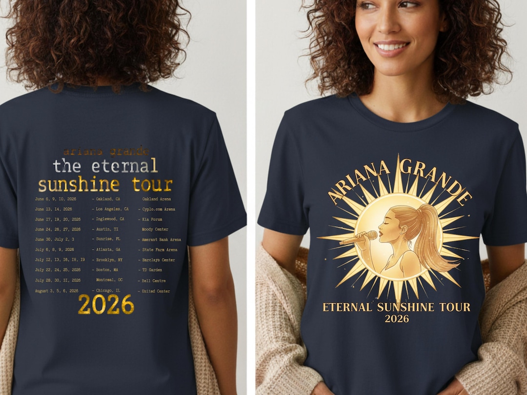 Ariana Grande Eternal Sunshine Tour Shirt, Vintage Pop Concert Tee ...