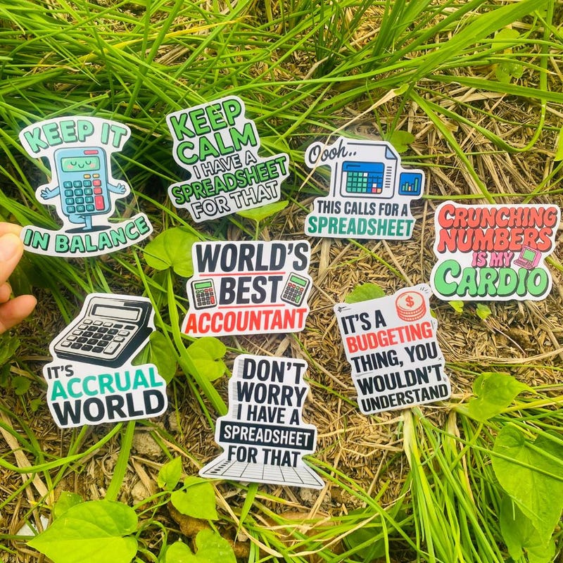 Cute Accountant Sticker - Etsy