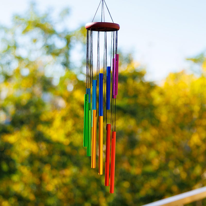 Rainbow Wind Chime - Etsy