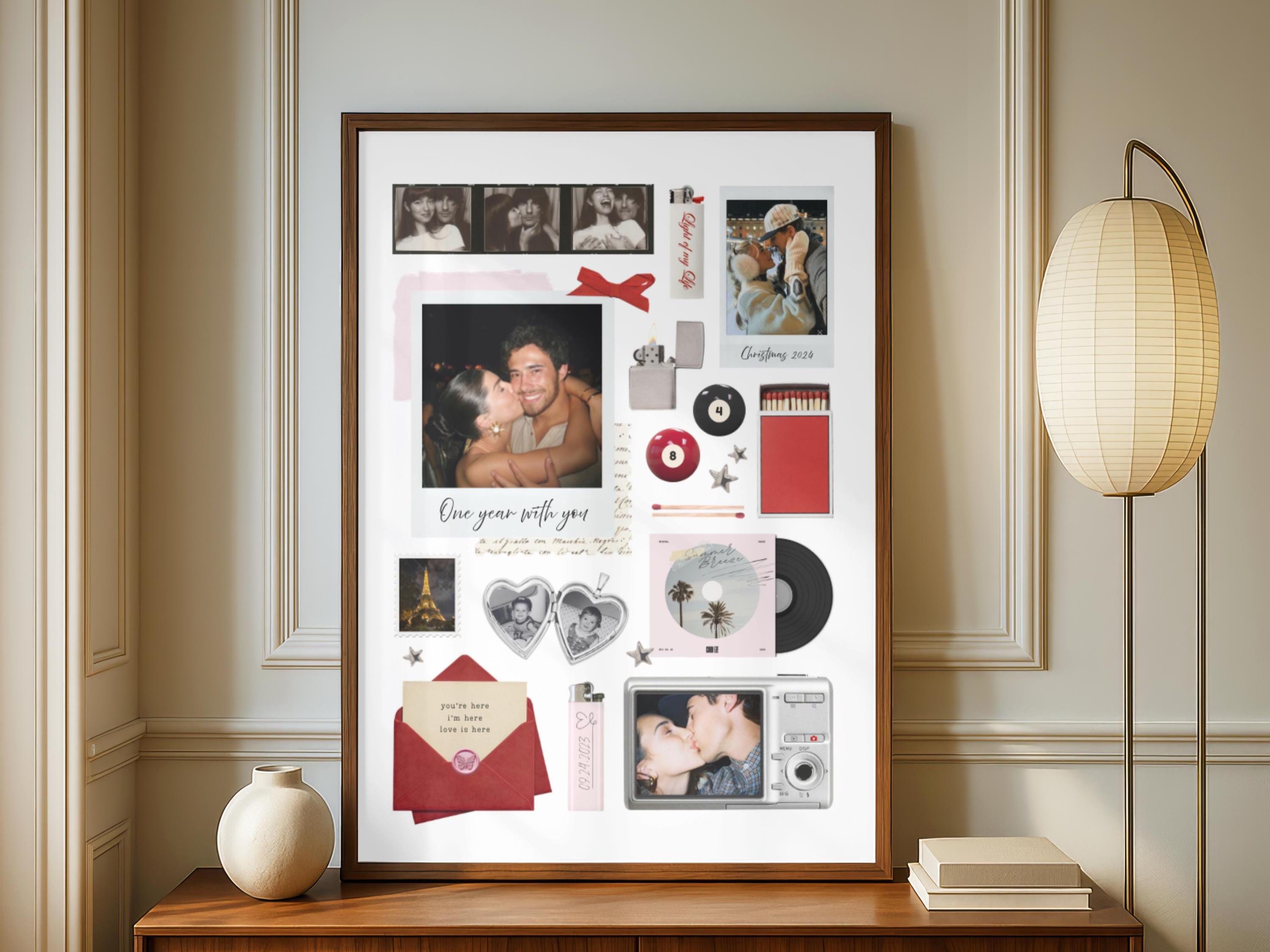 Editable Photo Collage for Couples | Digital Download | Custom ...