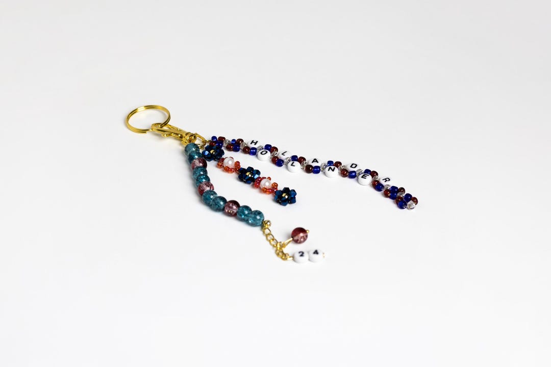 Heated Rivalry Inspired Beaded Keychain Bag Charms | Glass Beads | Seed ...