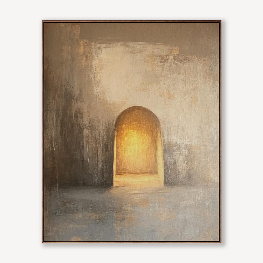 Empty Tomb of Jesus, Canvas Wall Art Print, Framed Jesus Art, Oversized ...