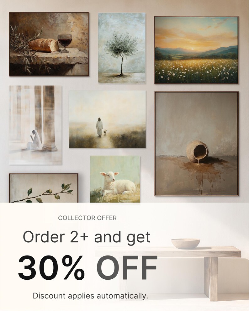 Christian Wall Art, Shadow of the Lamb, Framed Canvas Print, Large ...