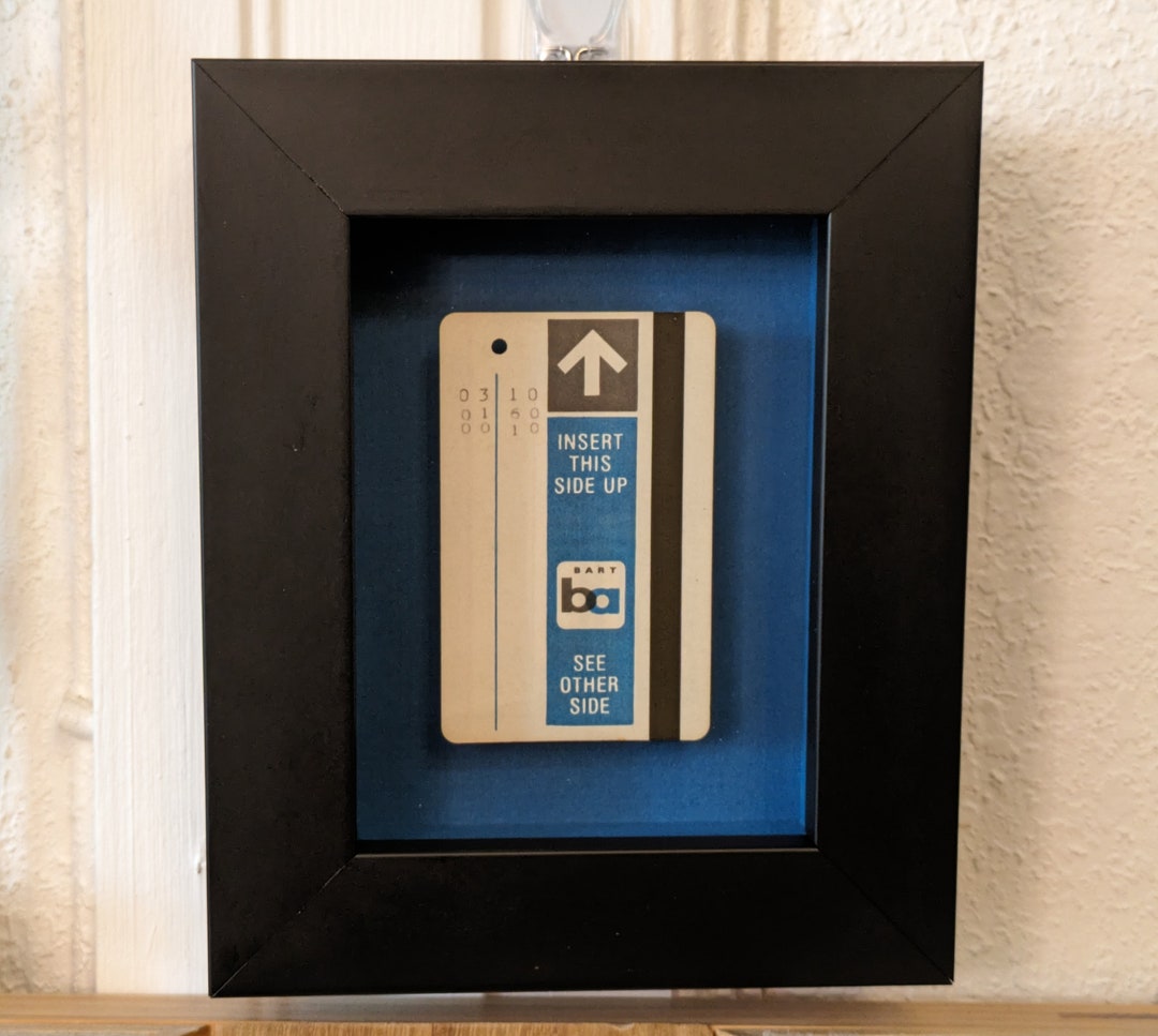 Extra Fancy-ass Bart Ticket Frame! Shadowbox - Etsy