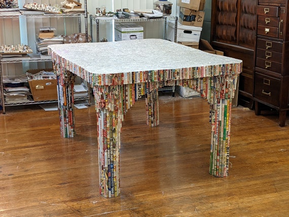 Junk Mail Dining Table Aka A Reservation for the Current | Etsy
