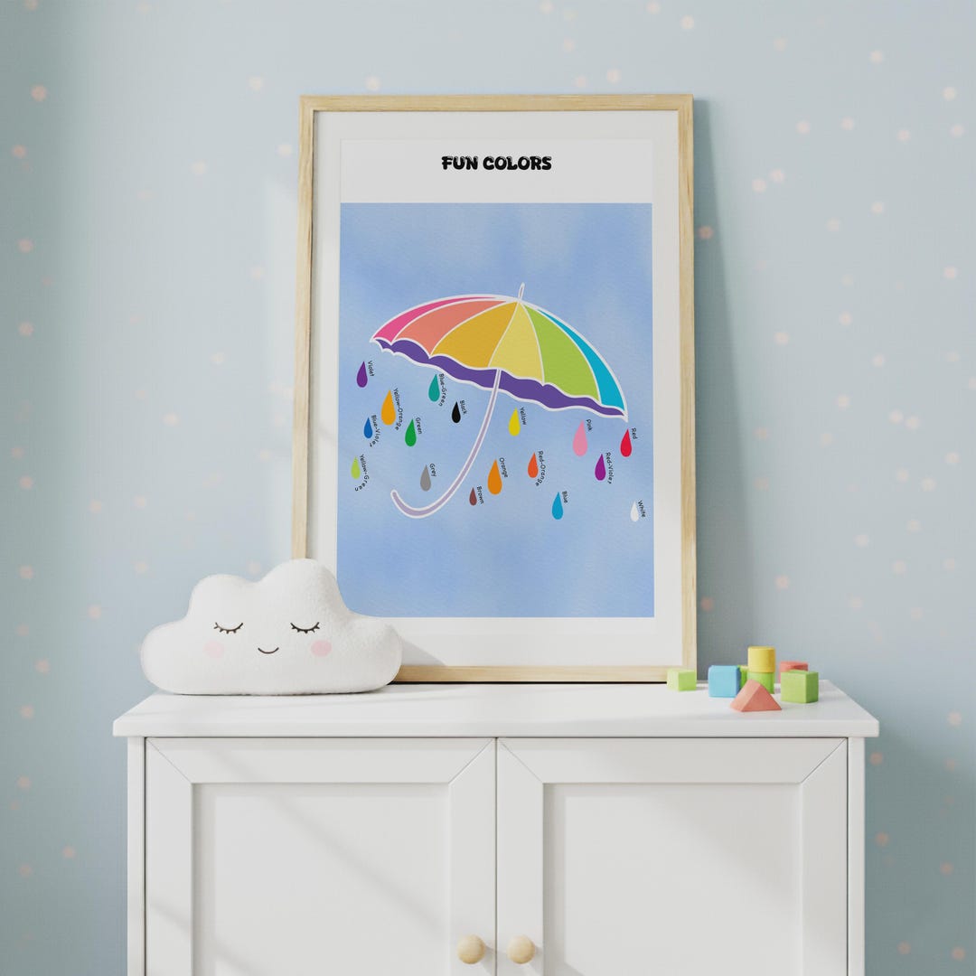 Rainbow Colors Educational Poster | Fun Color Learning Chart for ...
