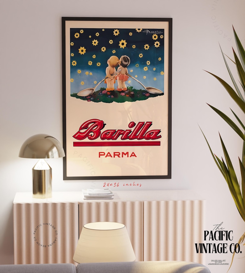 Barilla Parma Poster by Riccobaldi, Vintage Italian Advertising Art ...