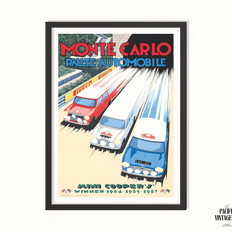 Classic Mini Car Posters - Etsy