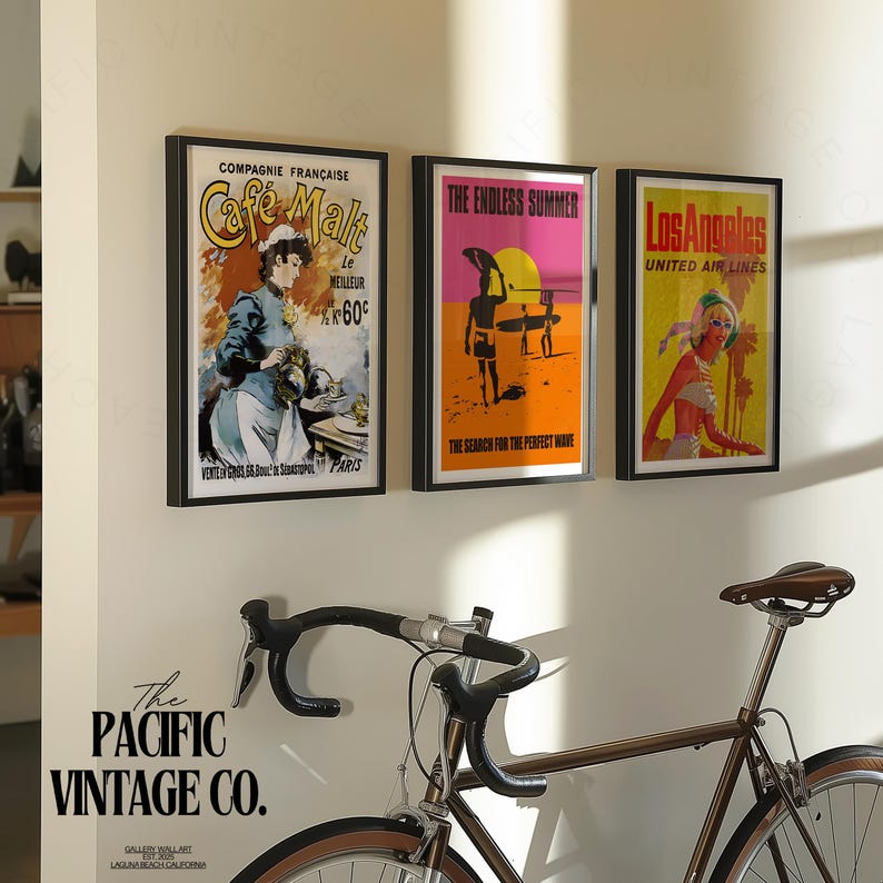 Café Malt Paris Poster – Vintage French Coffee Advertisement, Belle ...