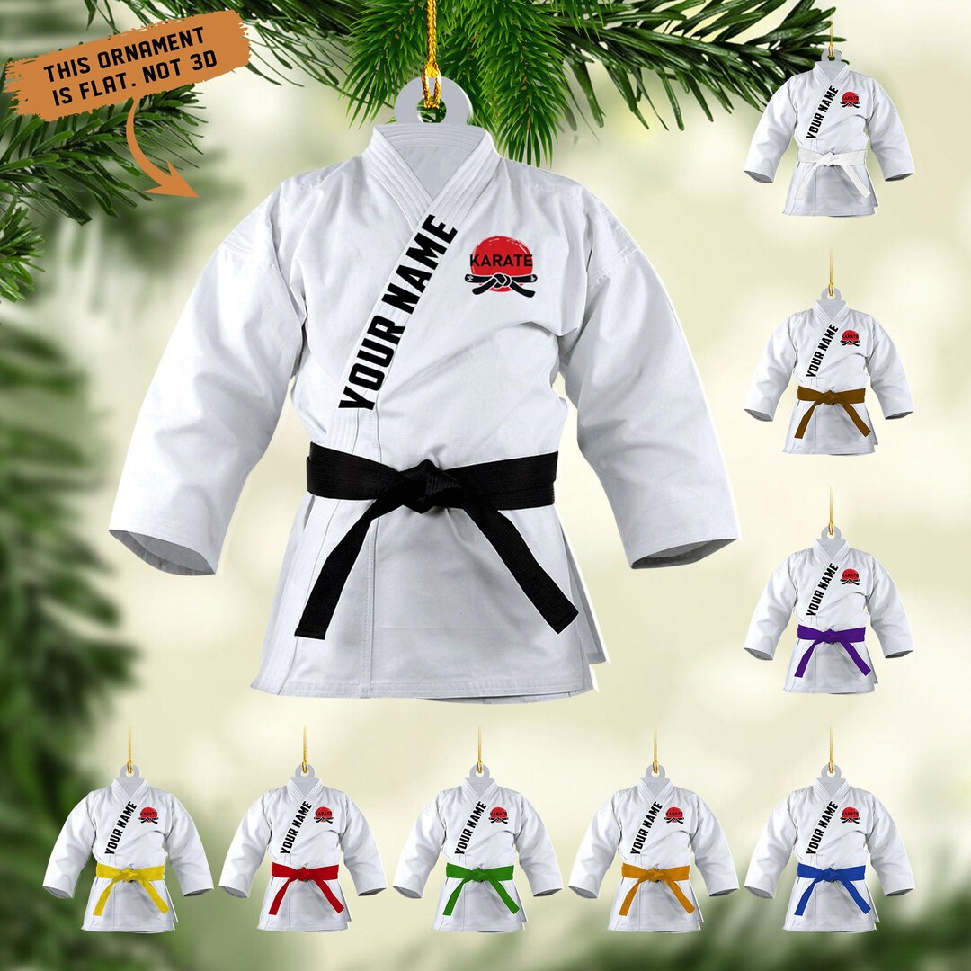 Personalized Karate Gi Ornament – Custom Martial Arts Christmas Tree ...