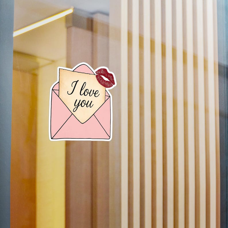 Valentine's Day Love Letter Vinyl Decals: Girly Laptop Stickers - Etsy