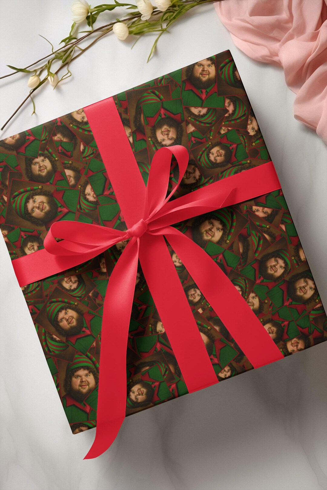 Fat JD Vance Elf Wrapping Paper - Satin Finish 30 Inch Wide - Etsy