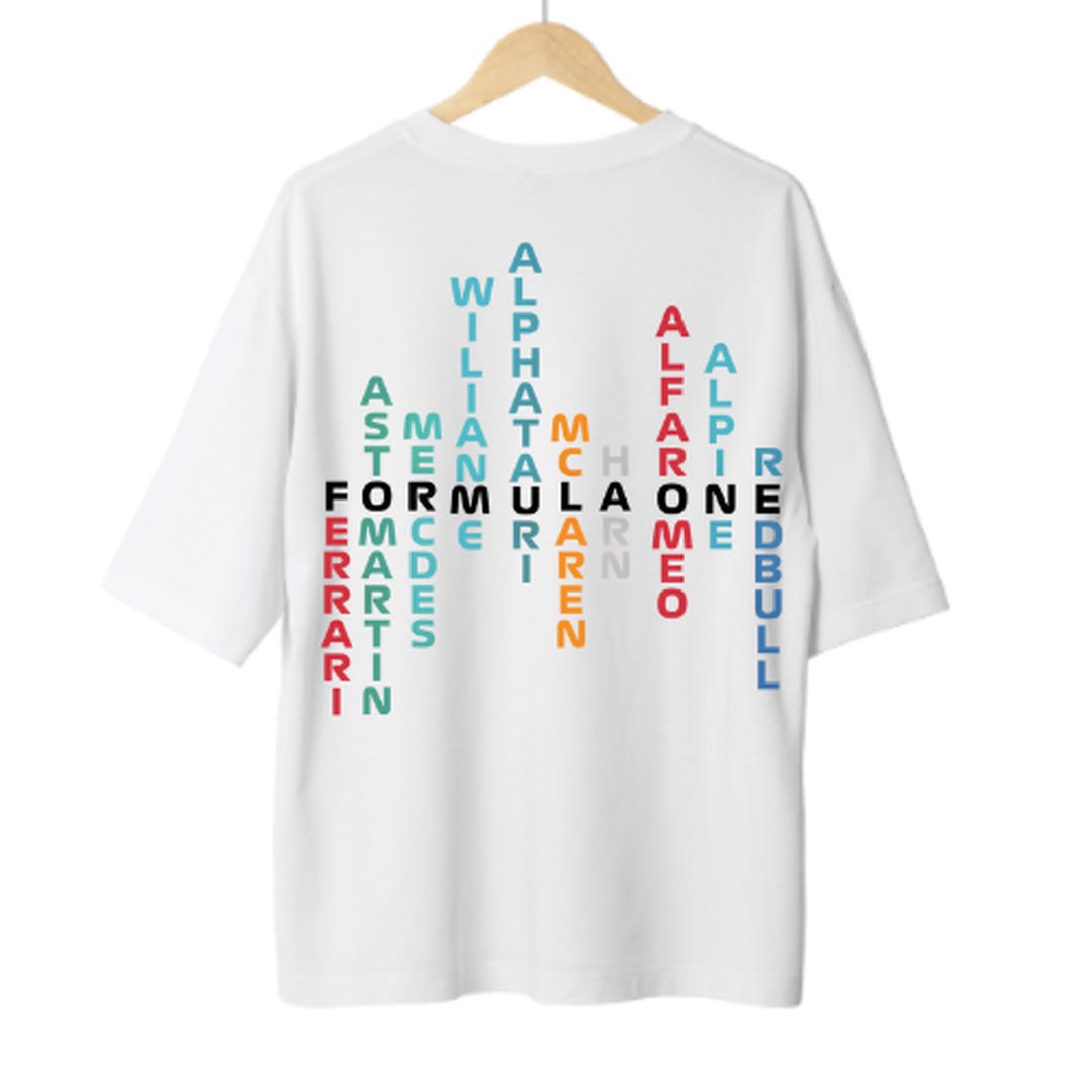 Formula One Word Art T-shirt | F1 Teams Shirt | Racing Fan Gift ...