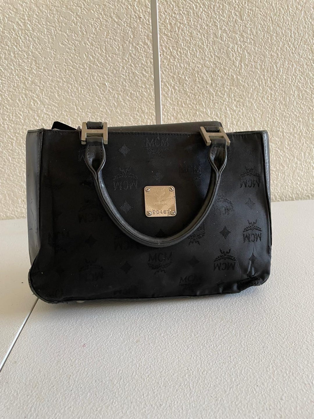 Vintage MCM Top Handle Bag - Etsy