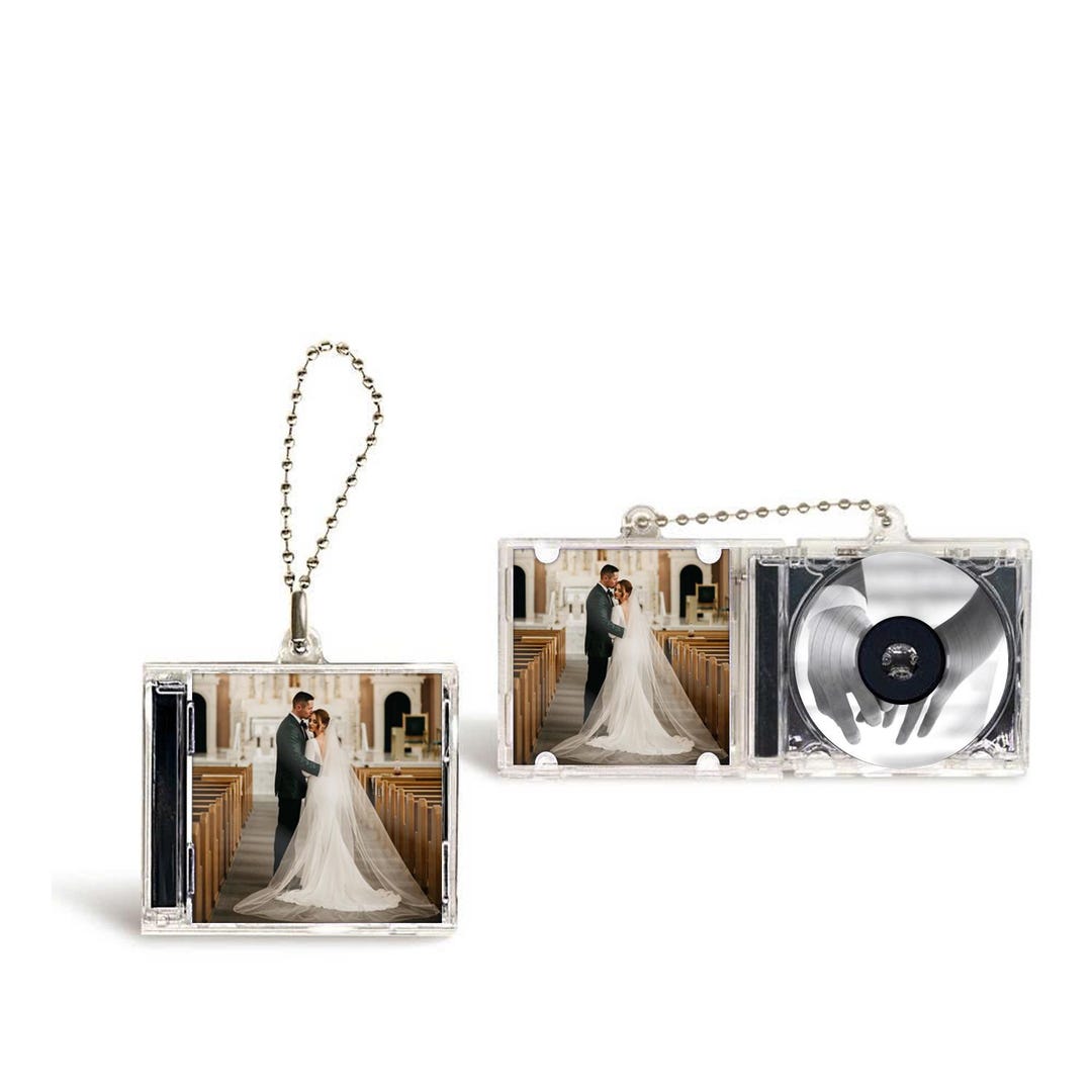 Mini Album CD Keychain Wedding Gift, Personalized Our Song Keepsake for ...