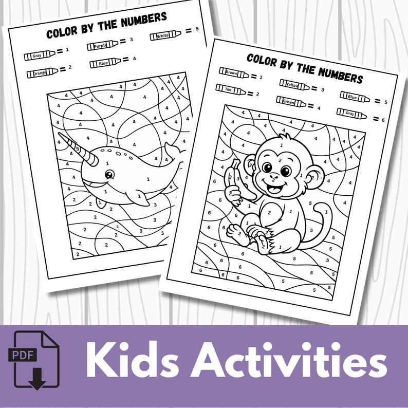 Color by Number Alphabet Worksheets K–T | Preschool Letter Activities ...