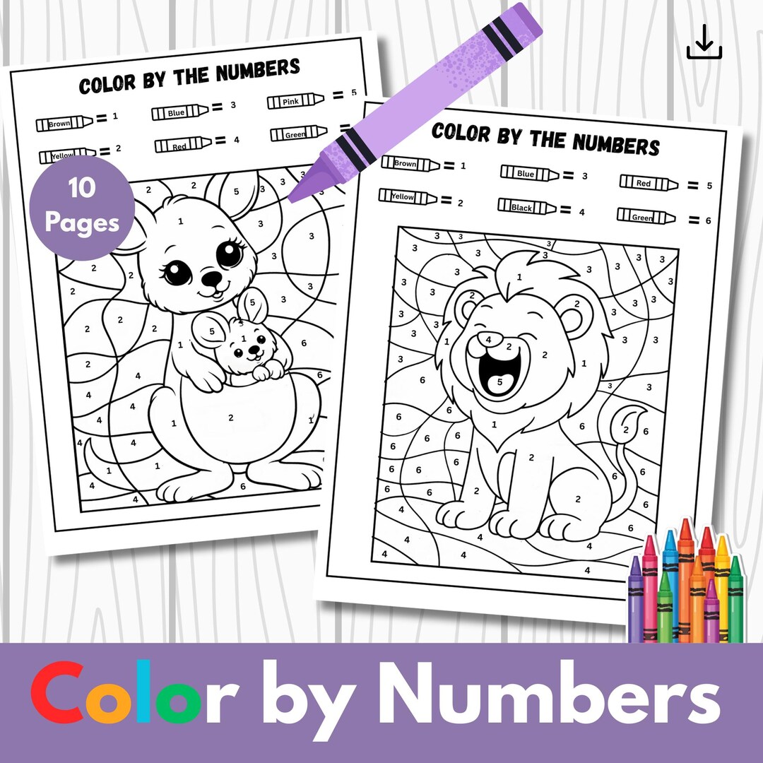 Color by Number Alphabet Worksheets | Preschool Letter Activities ...