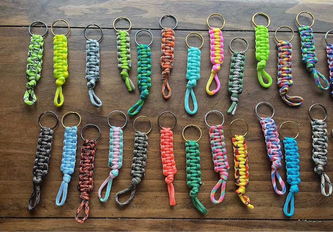 Custom Cobra Knot Paracord Survival Keychains - Etsy