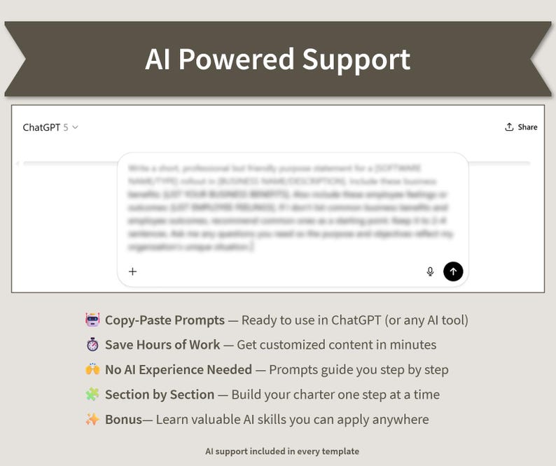 Software Project Charter Template + Software Journey: at a Glance ...