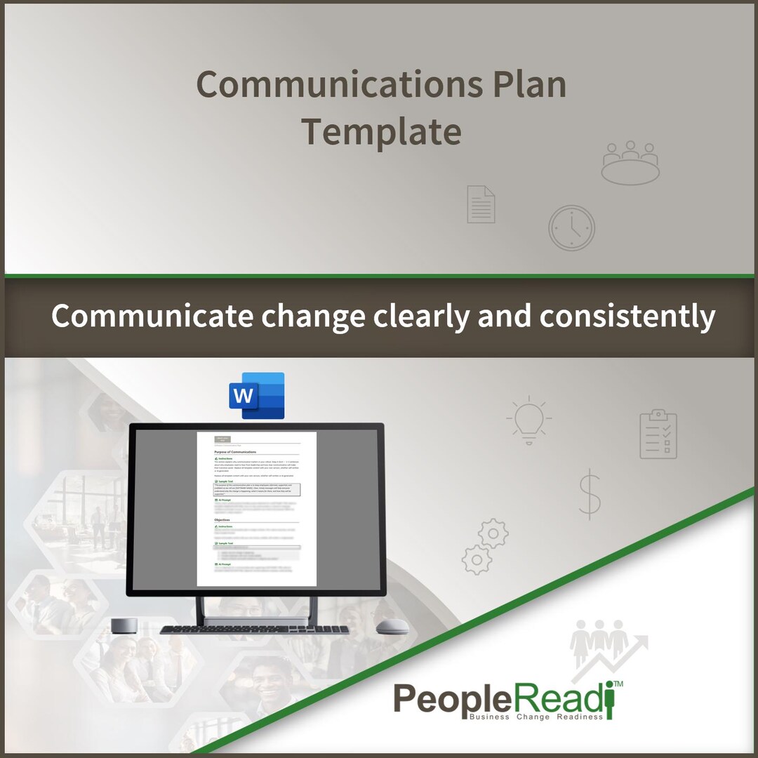 Software Rollout Communication Plan Template – SMB Change Management ...
