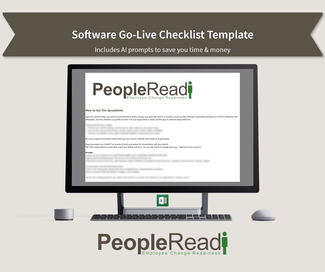 Software Go-live Checklist Template – People-focused Launch Planner for ...
