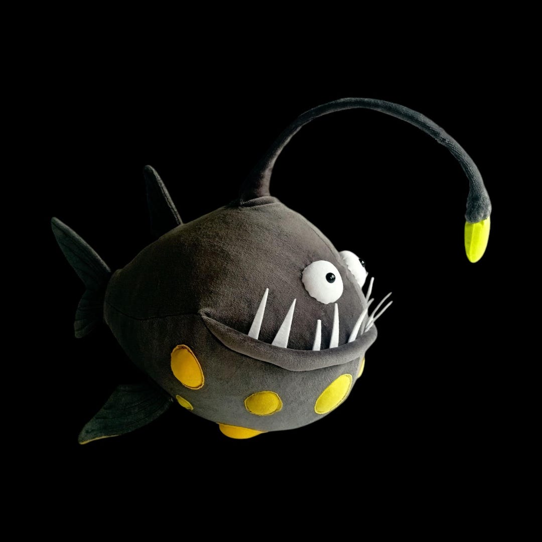 Formidable Anglerfish, a Deep Sea Monster, Glow-in-the-dark Monkfish ...