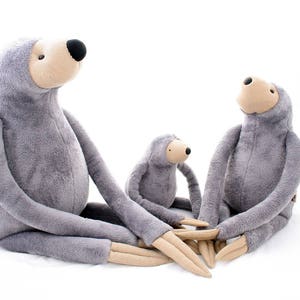 XXL Grey Sloth Stuffed Animal Toy for Children - Etsy