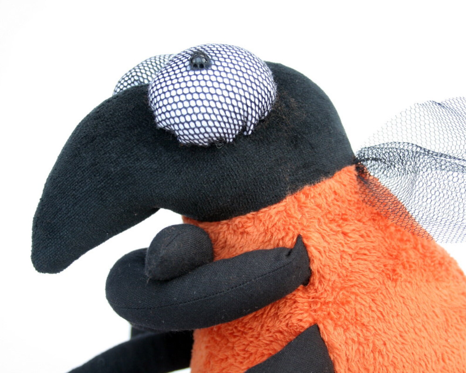 Funny Fruit Fly - Plush Toy, Plushie Insect, Orange Softie, Cuddly ...