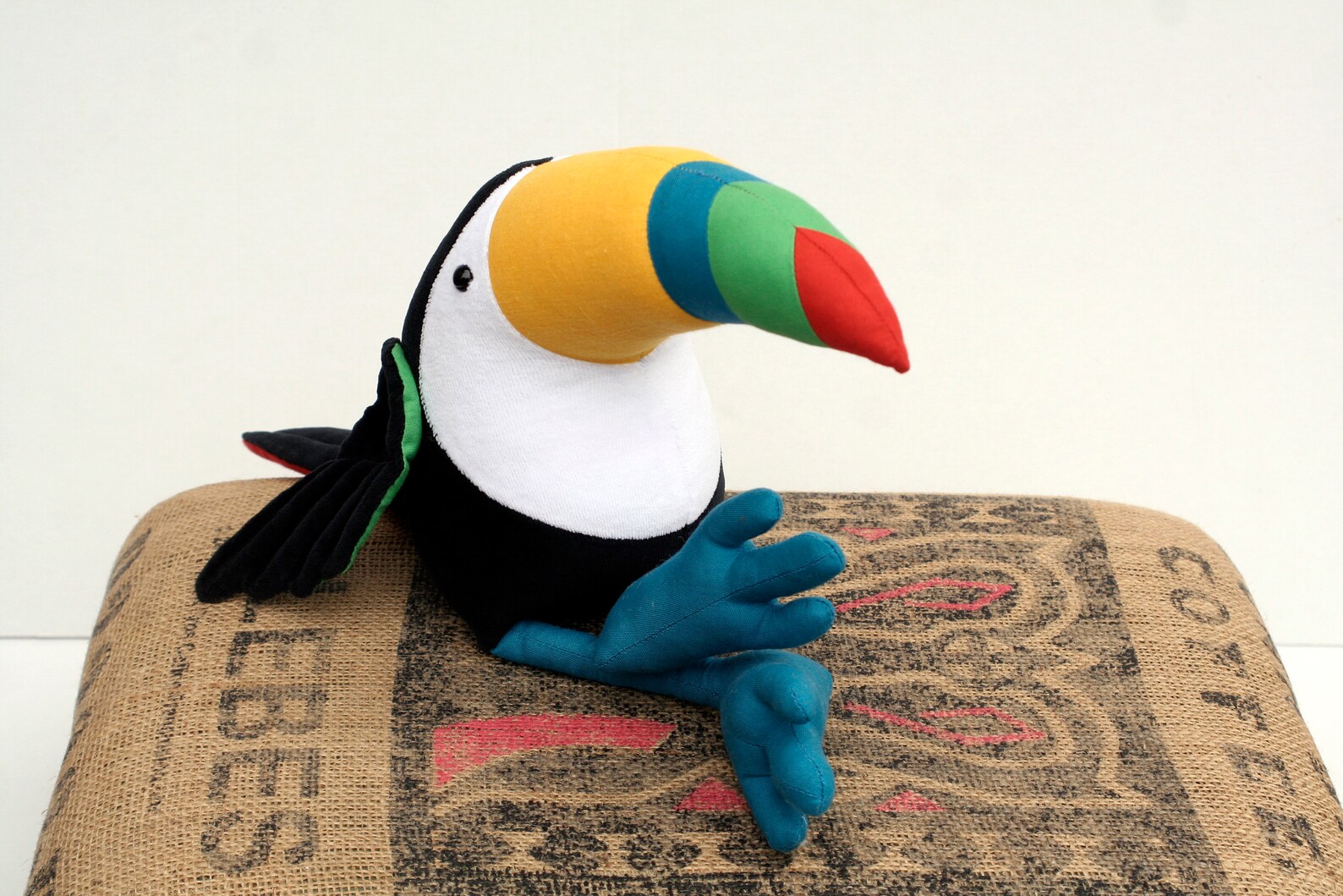 RtS Colorful Toucan Plush Birdie Cuddly Toucan Plush Toy | Etsy