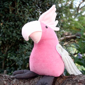Galah Cockatoo Plush Birdie, Rose Breasted Cockatoo, Cuddly Australian ...
