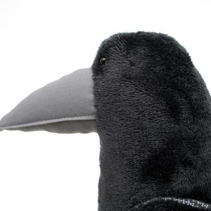 Black Crow Plush Birdie Cuddly Raven Plush Toy Yellow or - Etsy Canada
