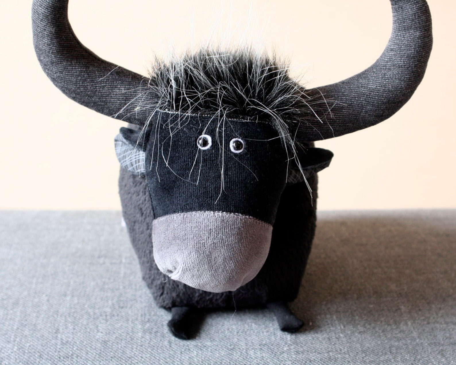 Buffalo Plush, Funny Soft Bull Toy, Cute Cow Plushie - Etsy