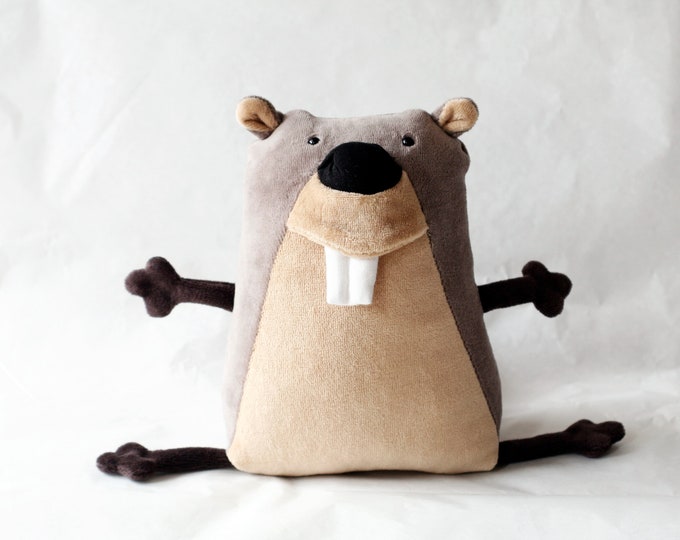 Muma Beaver Plush, Funny Little Soft Toy, Stuffed Animal, Pocket Plush ...