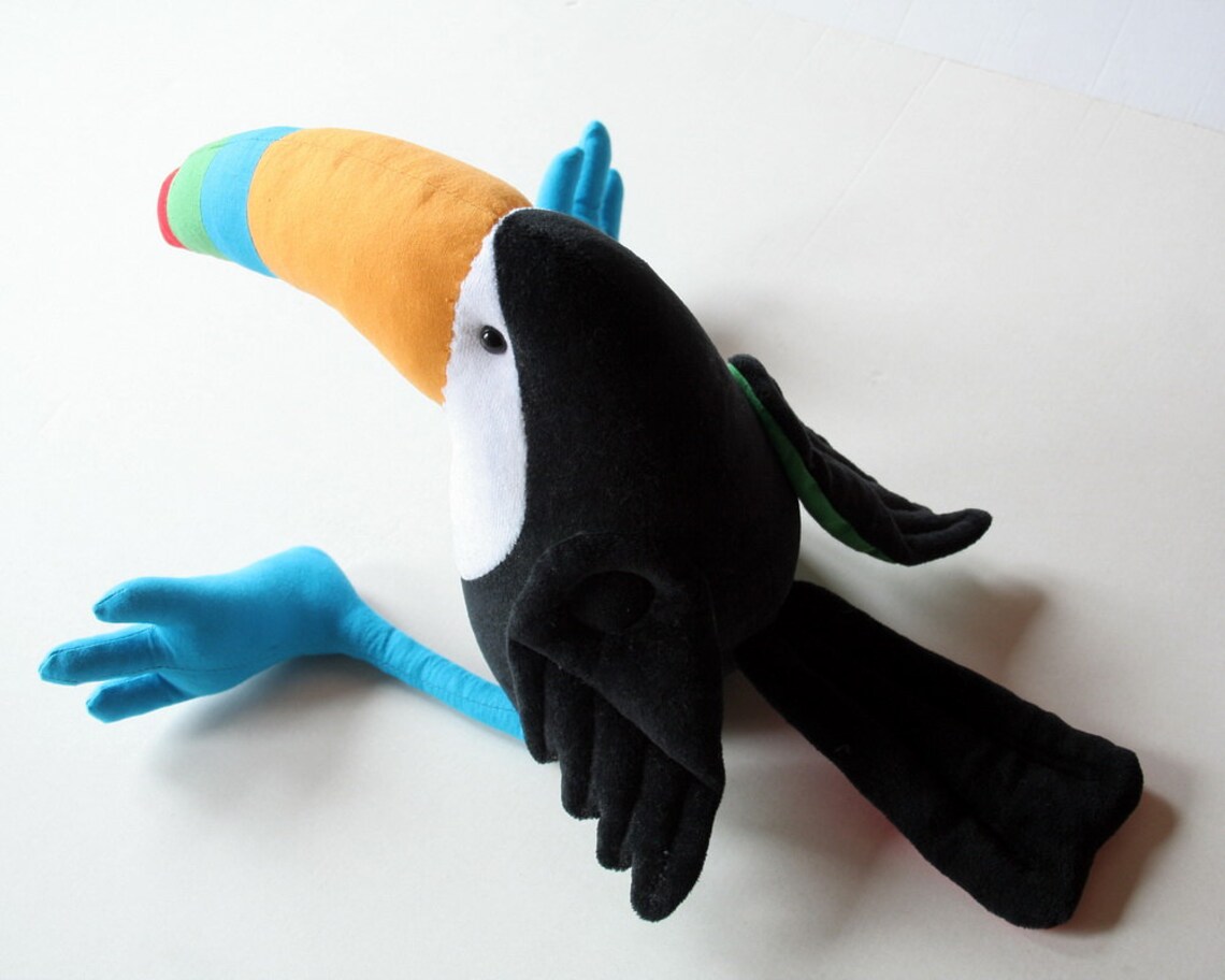Colorful Toucan Plush Birdie Cuddly Toucan Plush Toy | Etsy