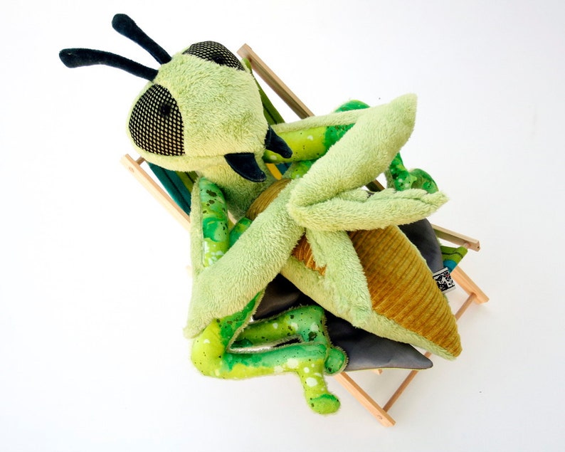 Praying Mantis Soft Green Stuffed Grasshopper Plushie - Etsy