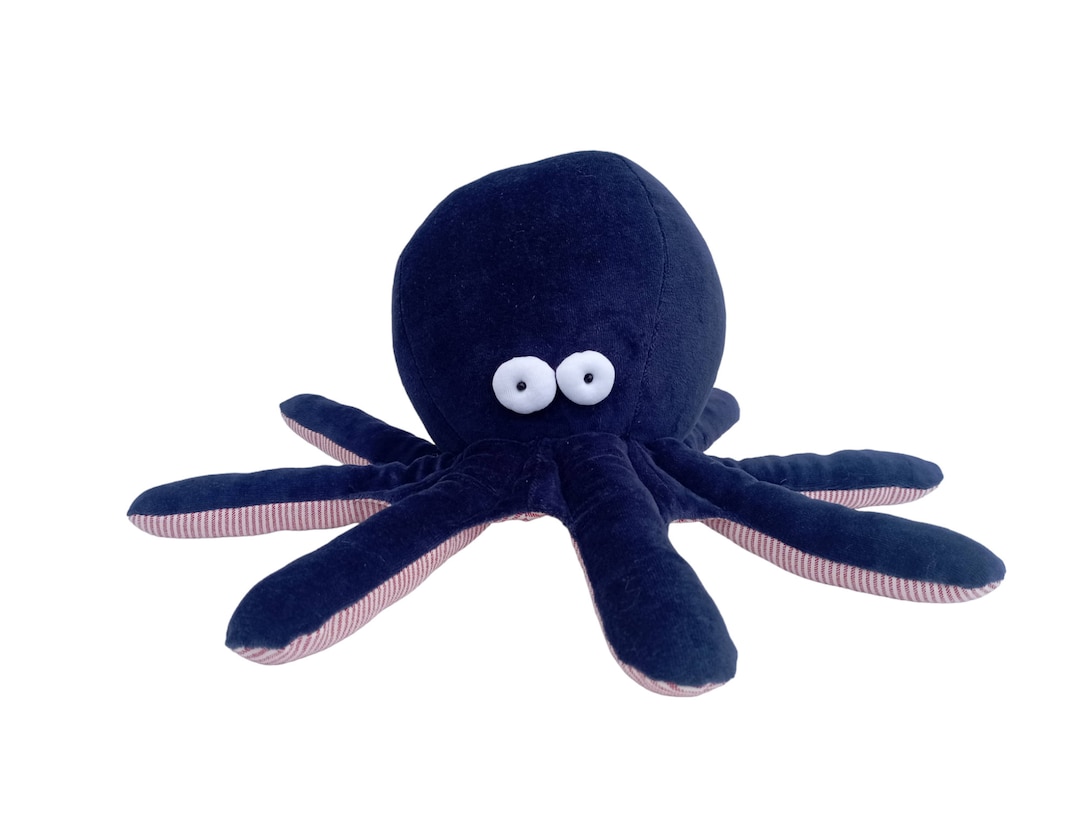 Little Navy Blue Baby Octopus Plushie Ready-to-ship Baby - Etsy