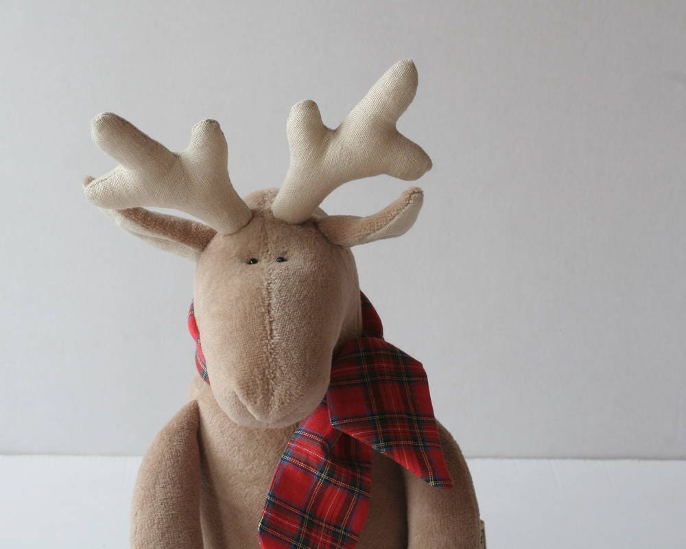 SALE, SALE, SALE Stuffed Reindeer wearing sweater, Soft toy for kids ...